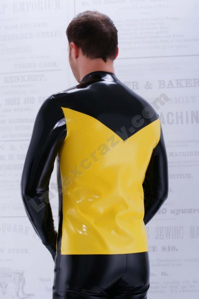 Latex Shirt zweifarbig mit langen Ärmeln kaufen