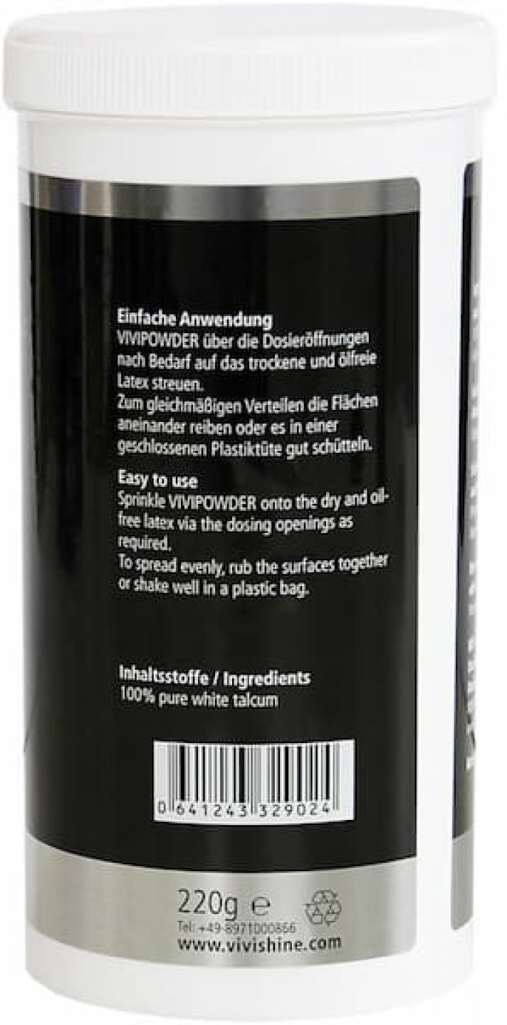Vivipowder Latex Talkum für Catsuits & Co